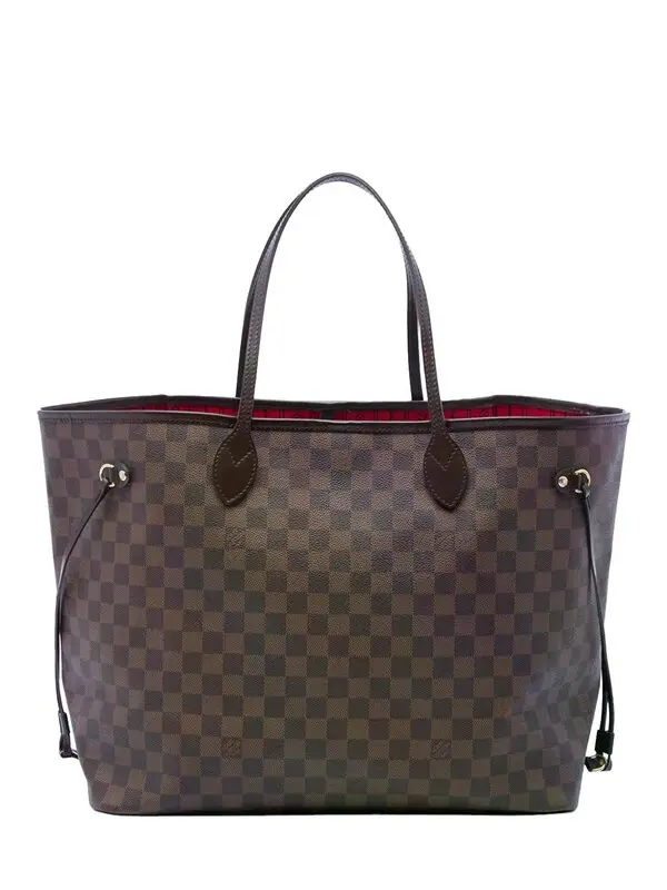 LOUIS VUITTON Damier Ebene Neverfull Gm Tote Bag - Brown