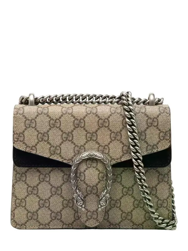 Gucci Gg Supreme Dionysus Crossbody Bag - Neutrals