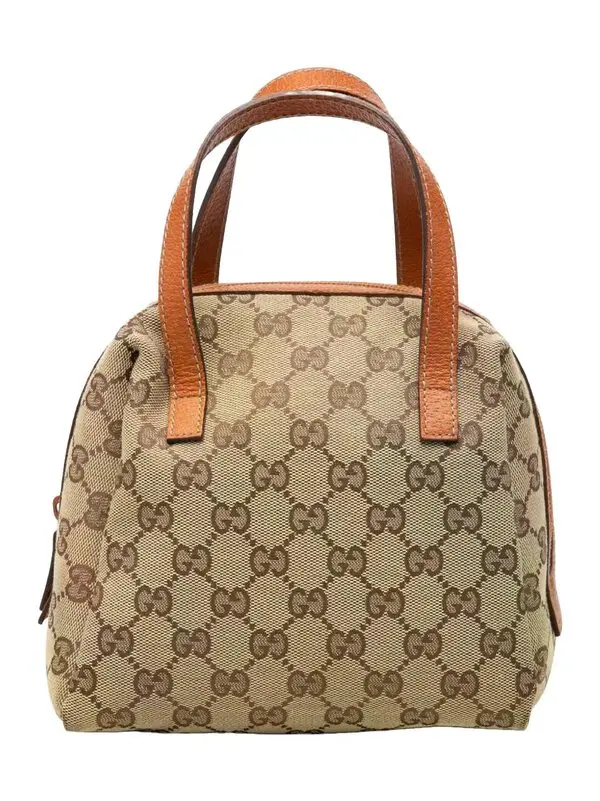 Gucci Mini Gg Canvas Balthus Tofu Bag Handbag - Orange