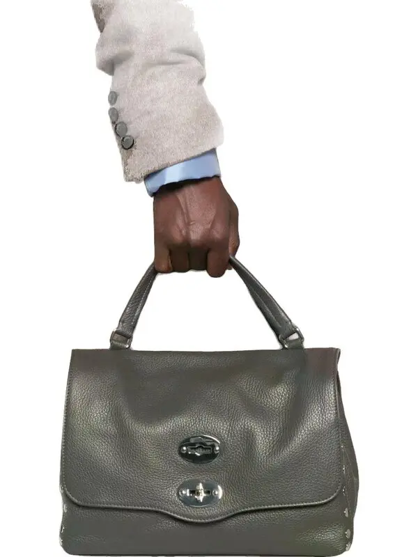 ZANELLATO Small Postina Daily Shoulder Bag - Grey