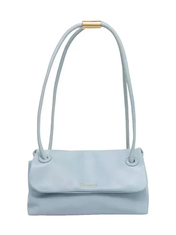 TRUSSARDI Leather Tote Bag - Blue