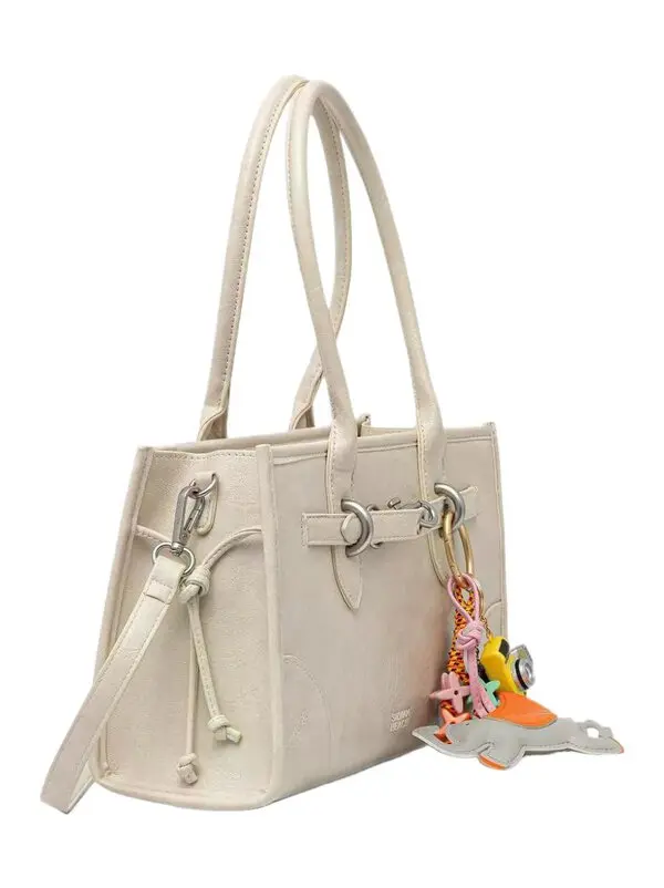 SILVIAN HEACH Tote Bag With Buckle Detail - Neutrals