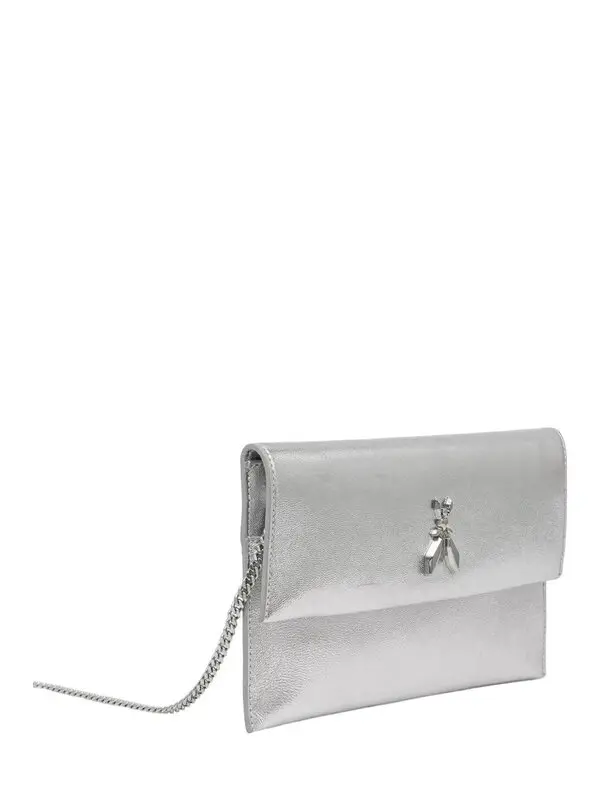 Patrizia Pepe Fly Clutch Bag - Silver