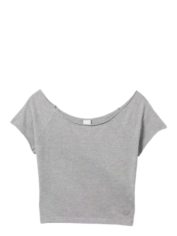 AAPE BY *A BATHING APE Apee™ A Bathing Ape® Logo Patched Crop T-shirt - Grey