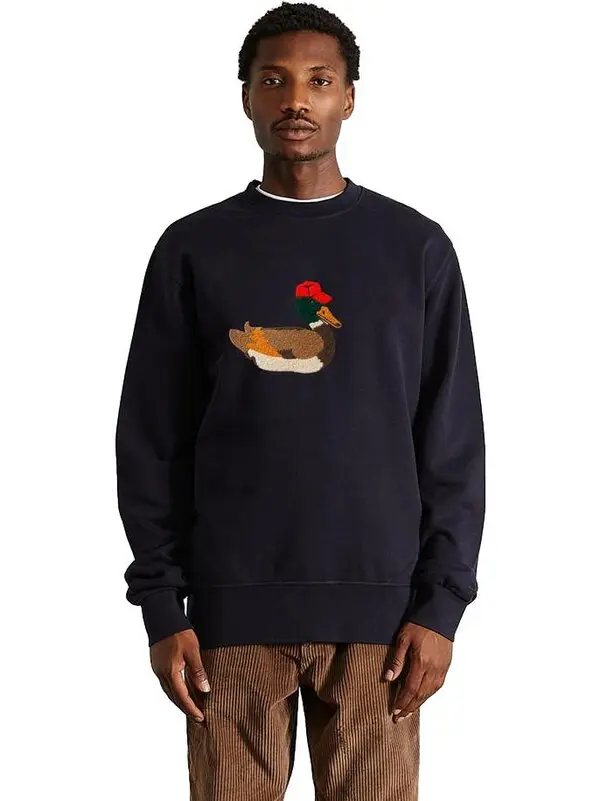 EDMMOND STUDIOS Duck Hunt Sweatshirt - Plain Navy