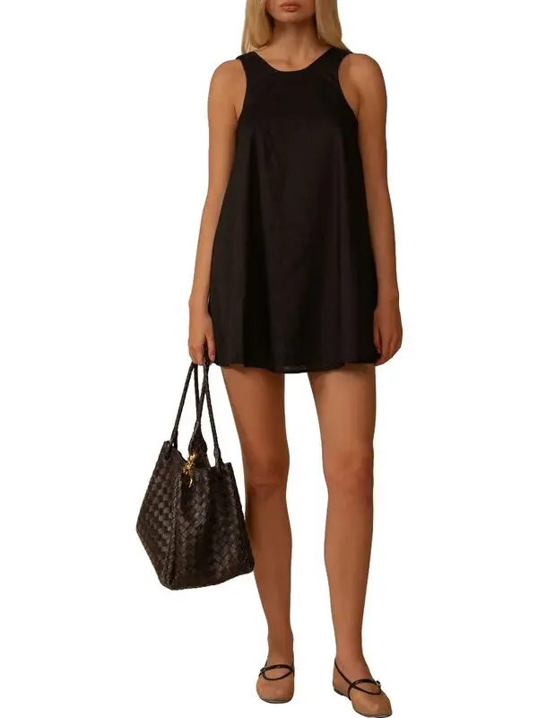 MONTCE Hannah Cover-up Minidress - Black