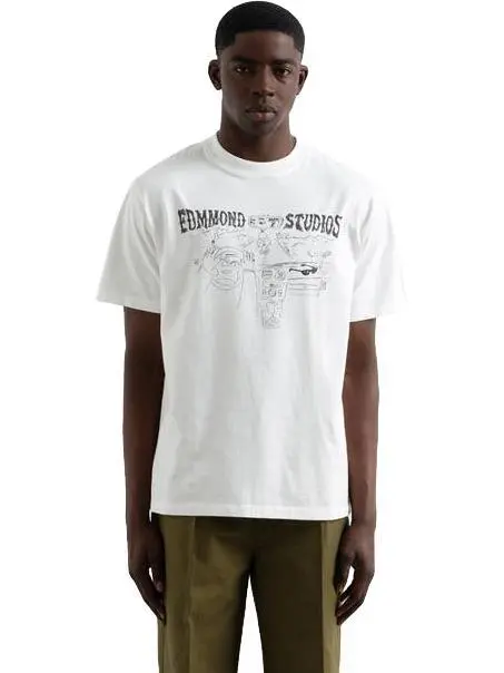 EDMMOND STUDIOS Fresh Classics Printed T-shirt - Plain White