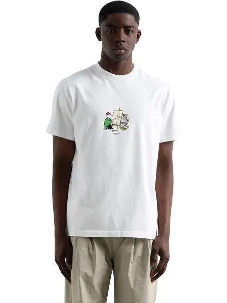 EDMMOND STUDIOS Avant Garde Printed T-shirt - Plain White