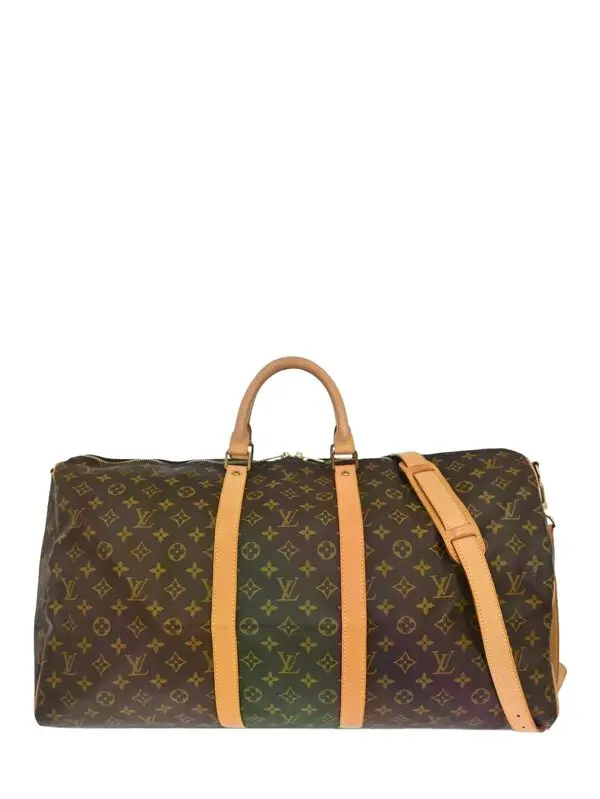LOUIS VUITTON Keepall Bandoulière 55 Monogram Holdall Bag - Brown