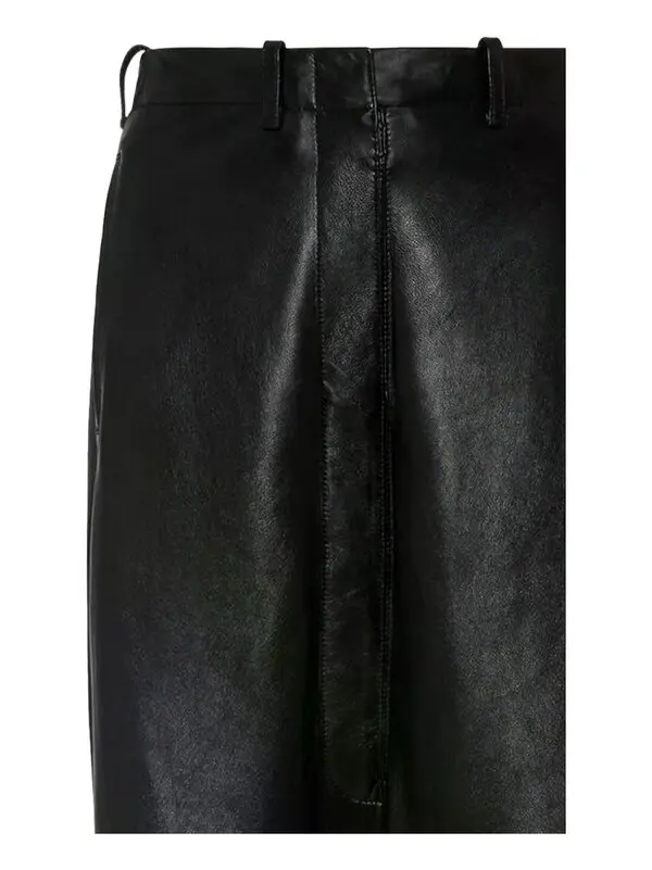 MAISON MARGIELA Paneled Leather Trousers - Black