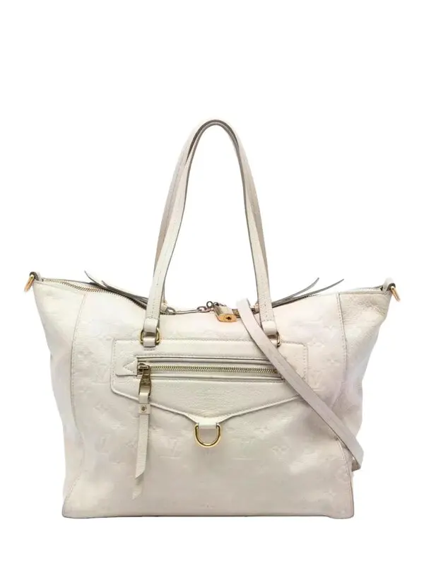LOUIS VUITTON Monogram Empreinte Lumineuse Pm Satchel - Neutrals