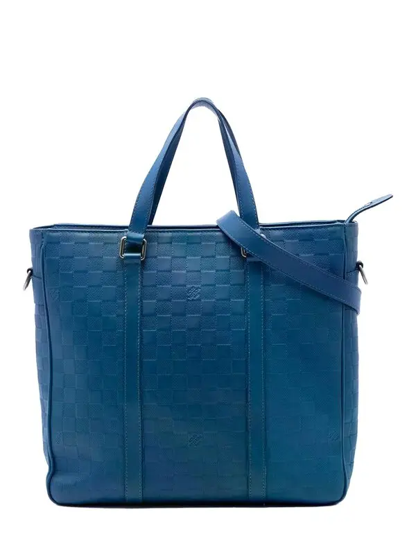LOUIS VUITTON Damier Infini Tadao Pm Satchel - Blue