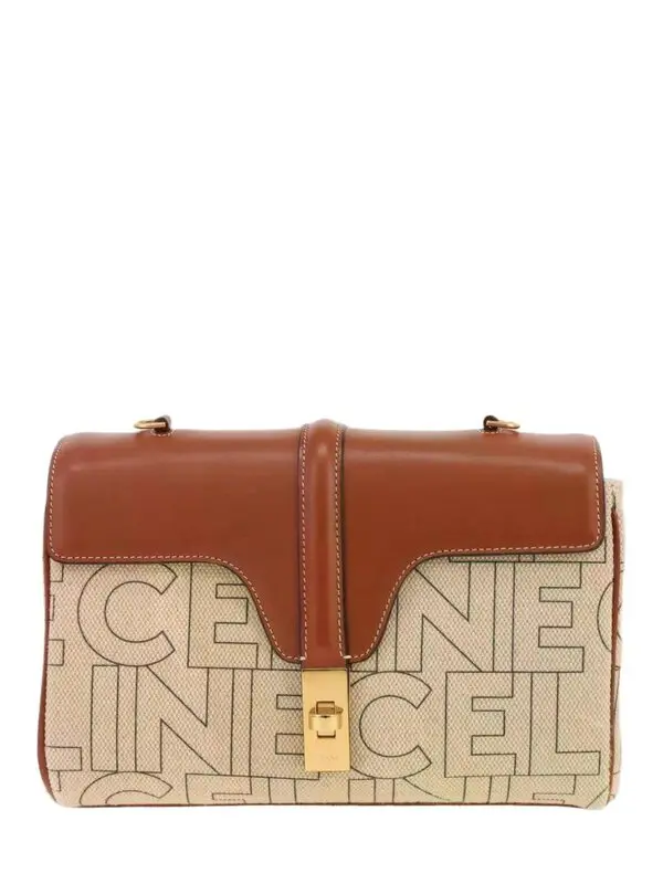 Celine Soft 16 Teen Logo-print Shoulder Bag - Neutrals