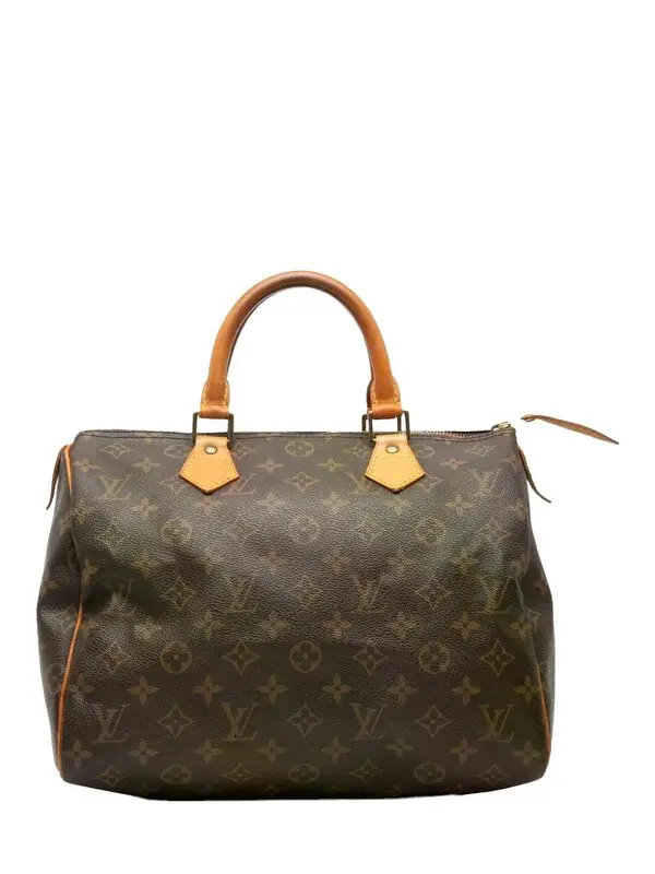 LOUIS VUITTON 1994 Monogram Speedy Boston Bag - Brown