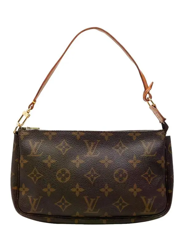 LOUIS VUITTON Monogram Canvas Pochette Accessoires Shoulder Bag - Brown