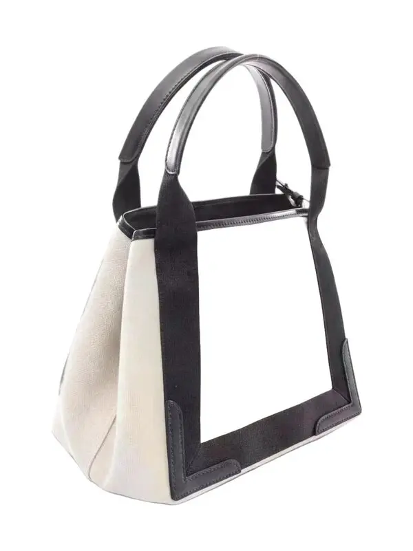 Balenciaga Navy Cabas Tote Bag - Neutrals