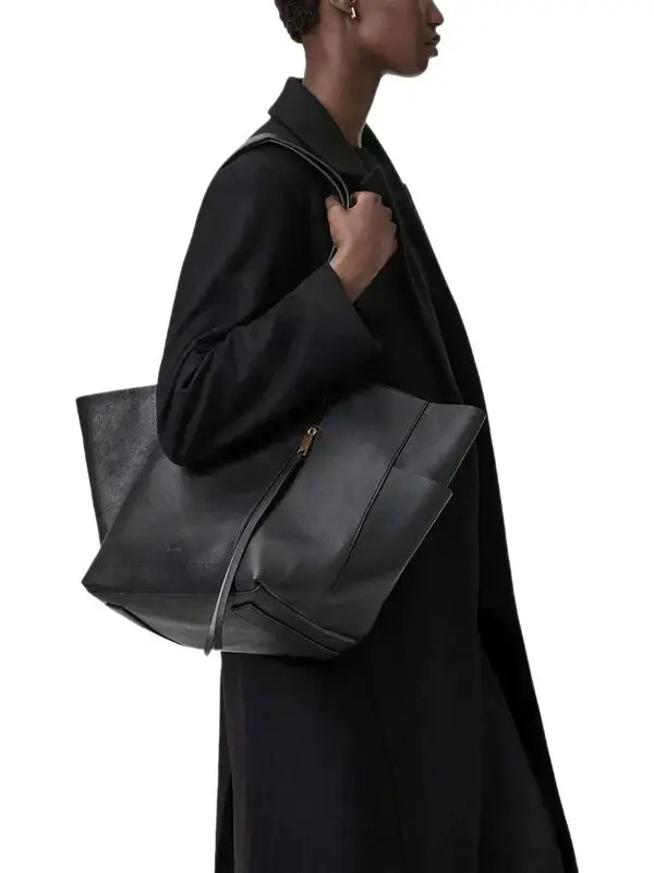 ALLSAINTS Alba Leather Tote Bag - Black