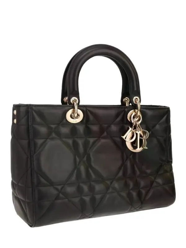 Dior Lady D-sire Two-way Handbag - Black