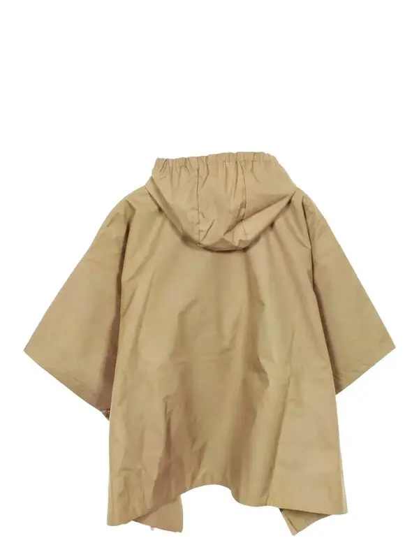 Burberry Hooded Check Cape - Neutrals