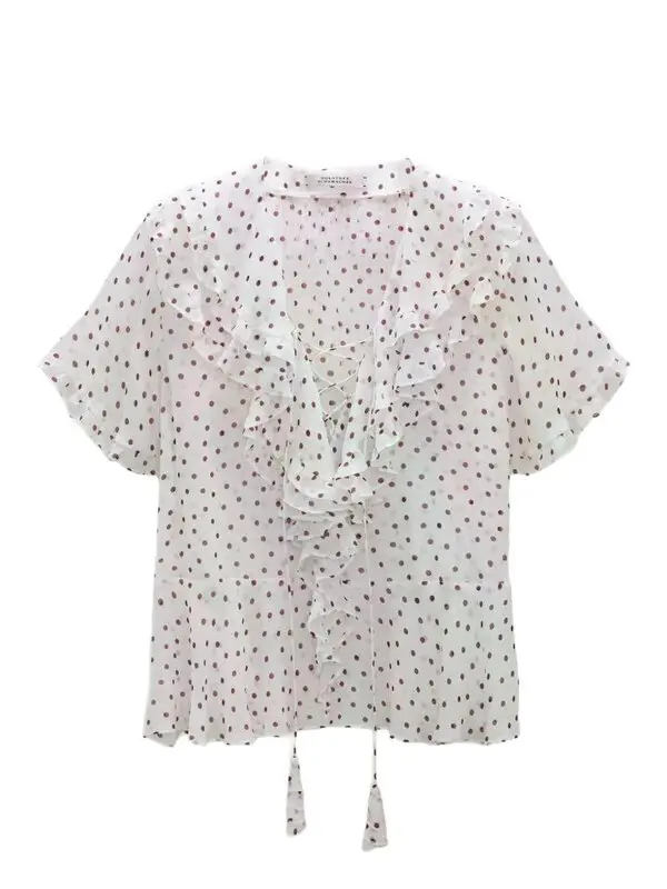 Dorothee Schumacher Dancing Dot Blouse - White