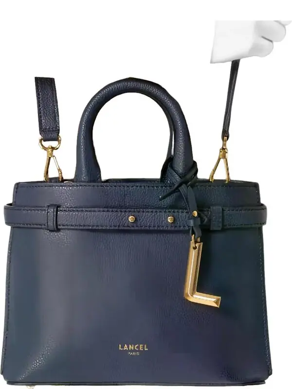 LANCEL Leather Tote Bag - Blue