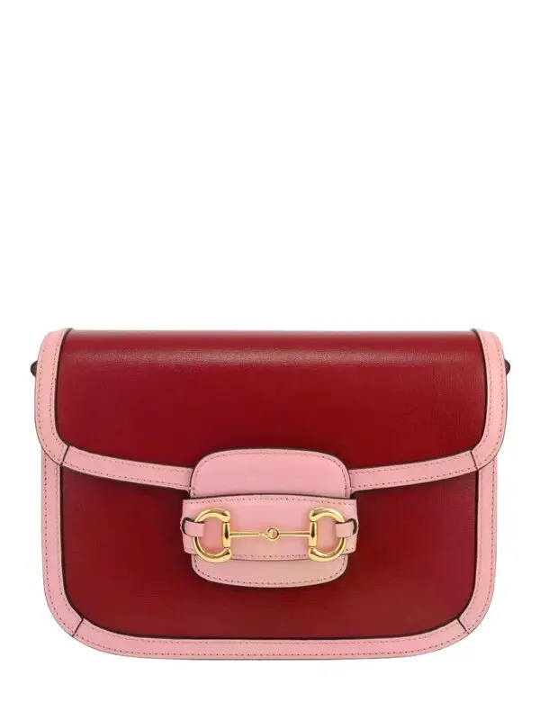 Gucci 1955 Horsebit Shoulder Bag - Red