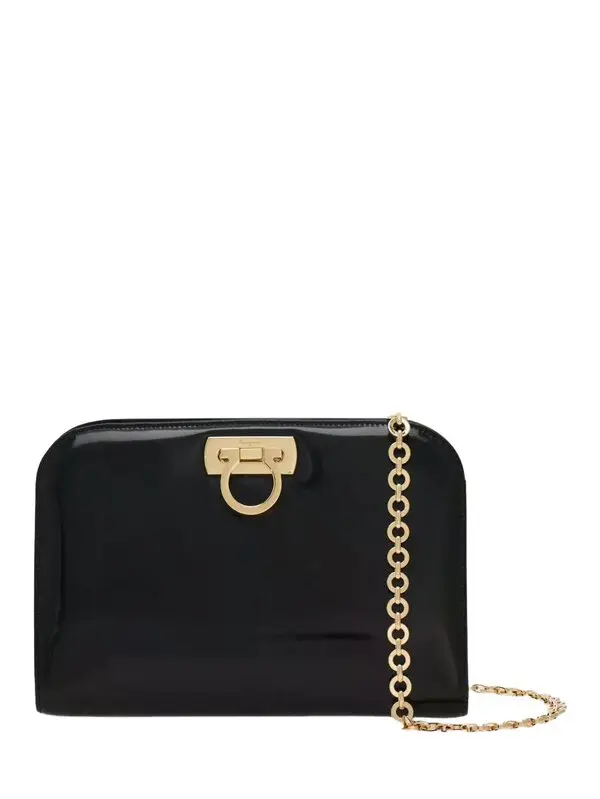 FERRAGAMO Diana Clutch In Calfskin - Black