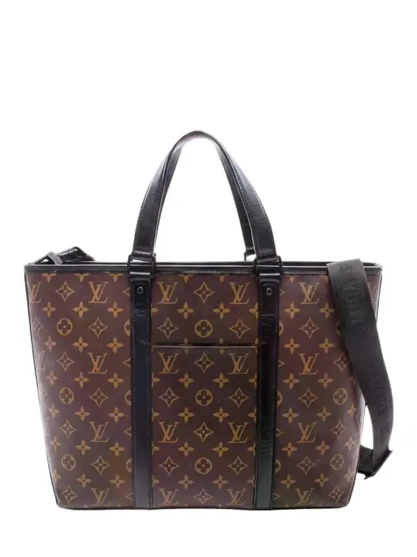 LOUIS VUITTON Monogram Macassar Weekend Tote Pm Bag - Brown