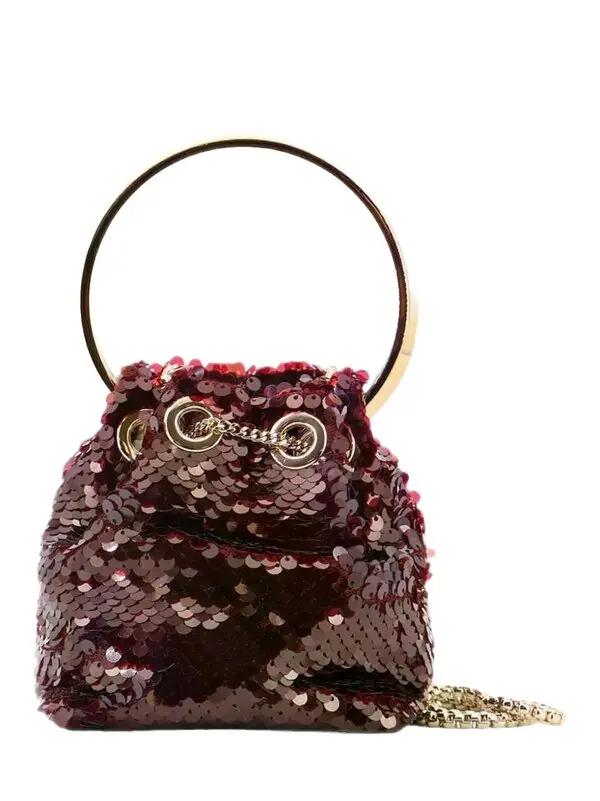 JIMMY CHOO Bon Bon Bucket Bag - Red