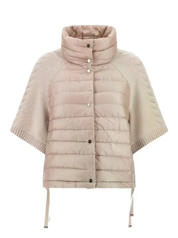Herno Quilted Cable-knit Jacket - Neutrals