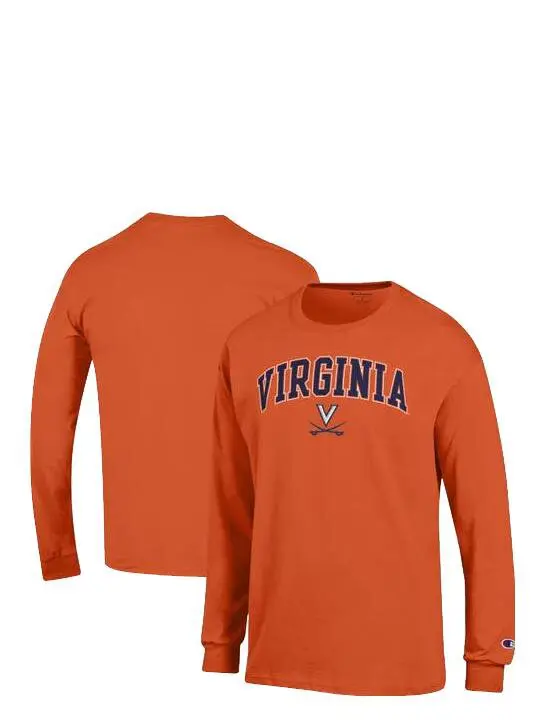 Champion Virginia Cavaliers Arch Over Logo Long Sleeve T-shirt - Orange
