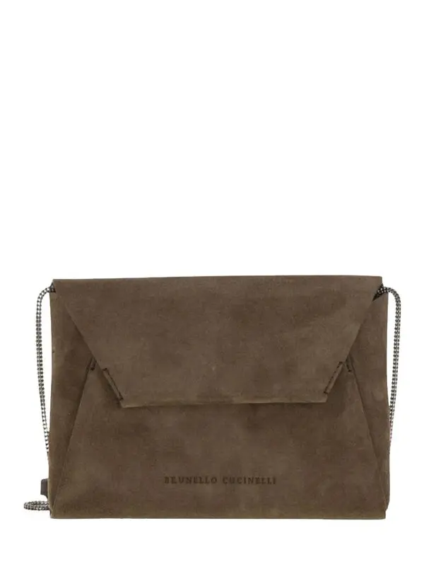 Brunello Cucinelli Flap Shoulder Bag - Brown