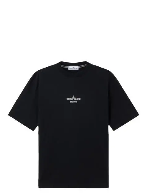 Stone Island Archivio Graphic-print T-shirt - Black