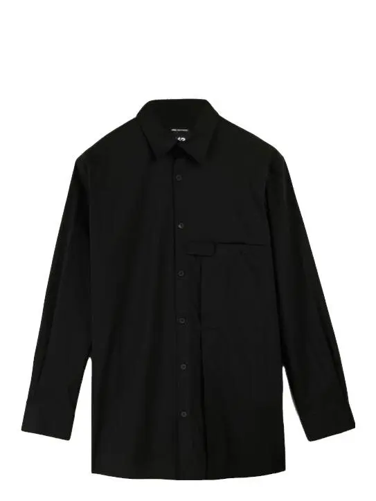 Y3 Pleated Pocket Shirt - Black