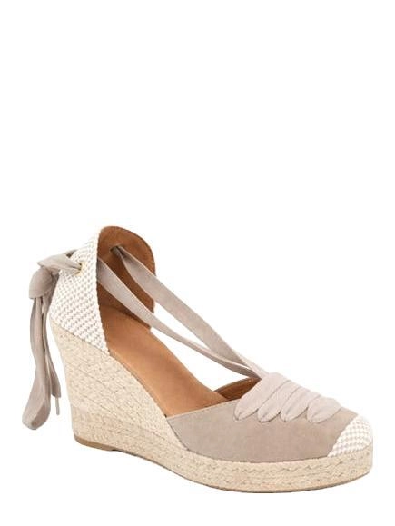 MENINA STEP Jimena High Laces Espadrille Sandal - Brown