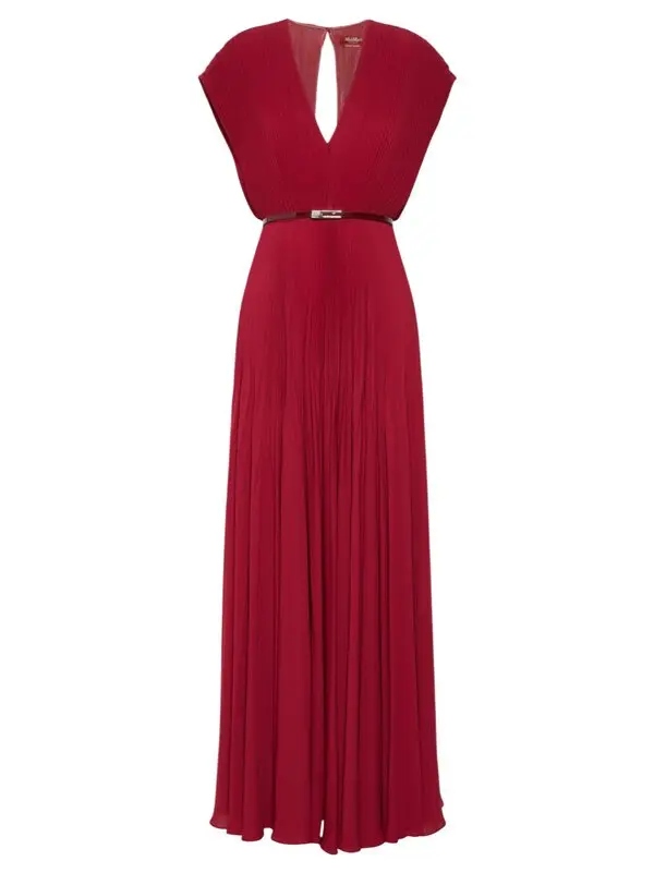 Max Mara Sable Georgette Gown - Ruby Colour