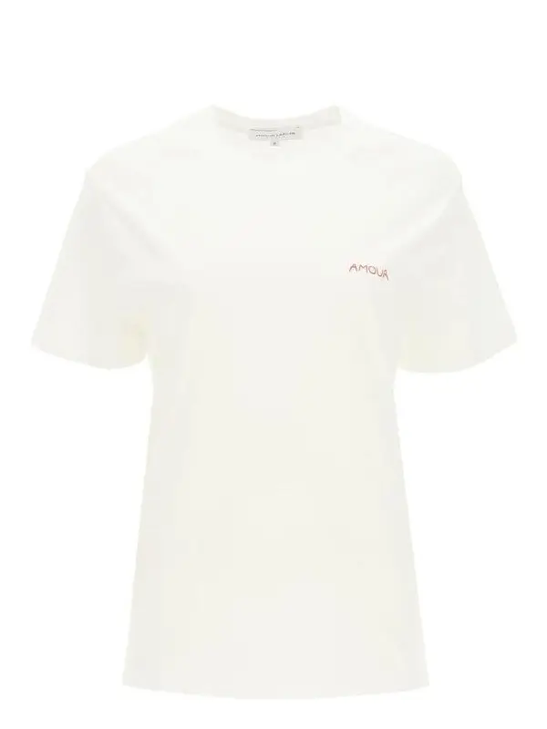Maison Labiche Amour Embroidered T-shirt - White