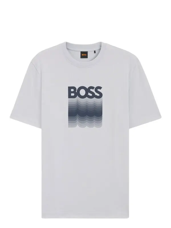 Hugo Boss Regular Fit Crewneck T-shirt - Light Gray