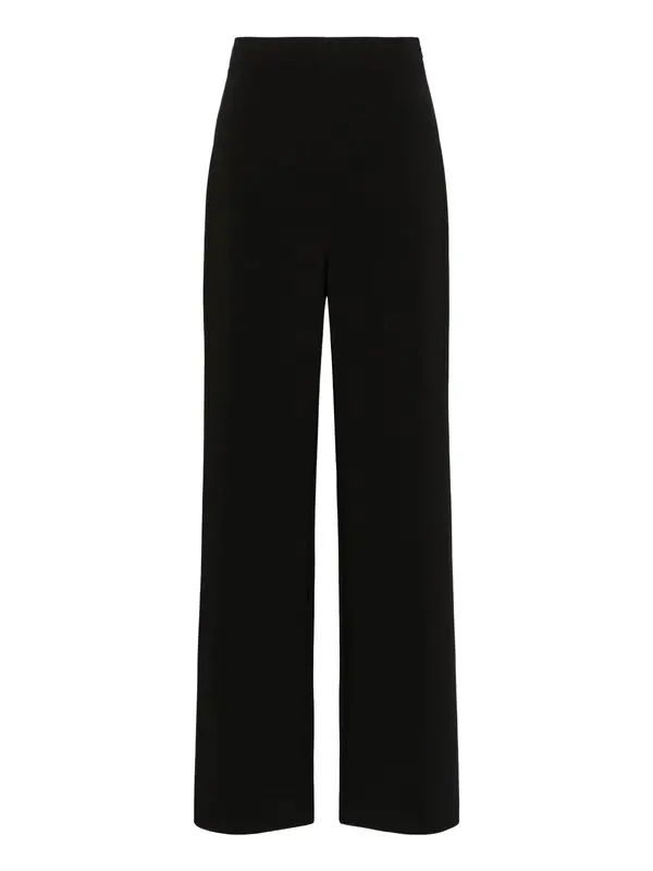 Max Mara Zip-fastening Palazzo Pants - Black