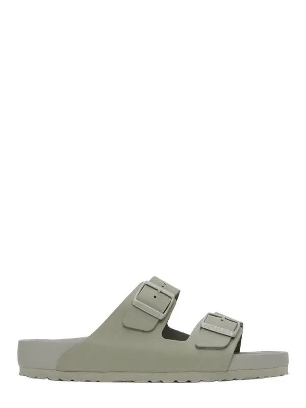 BIRKENSTOCK Arizona Double Buckle Slides - Gray