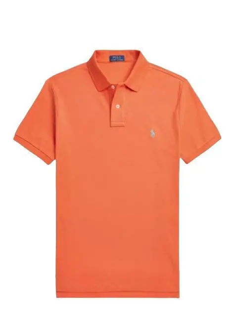Polo Ralph Lauren Logo-embroidered Straight Hem Polo Shirt - Orange