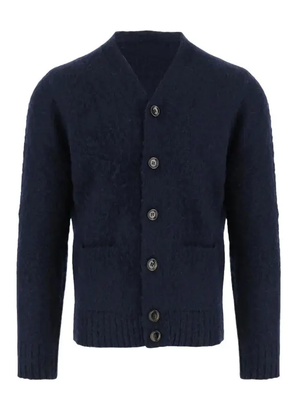 Aspesi V-neck Buttoned Cardigan - Black