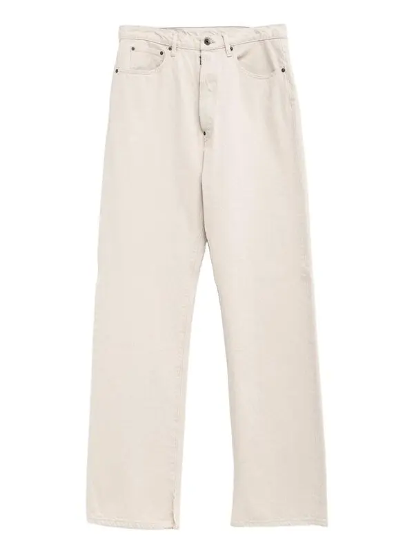 MAISON MARGIELA Back-strap Wide-leg Jeans - Cream