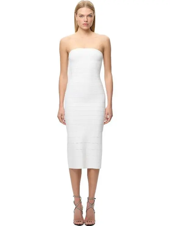 Herve Leger The Cassidy Dress - Alabaster