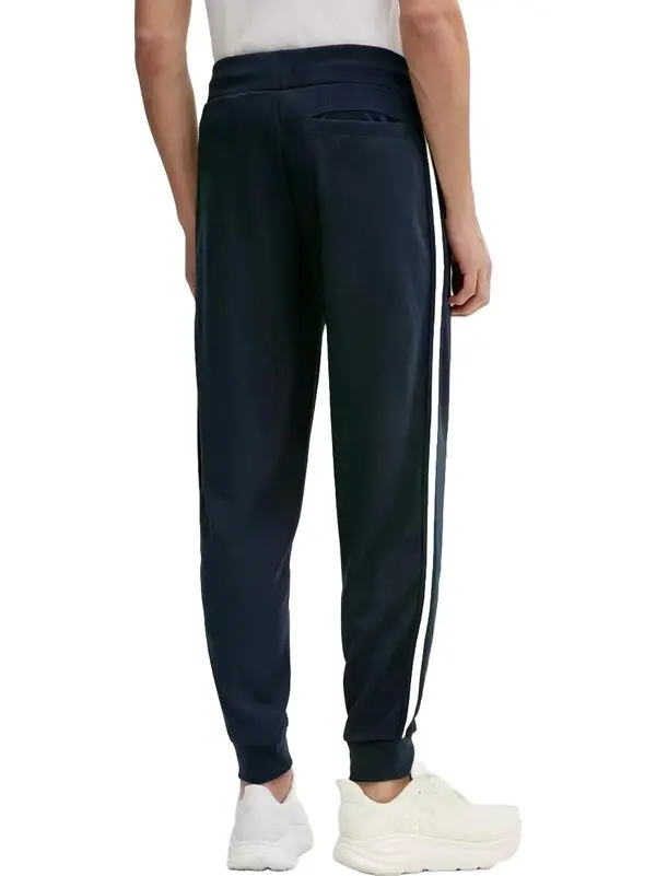 Guess Lansa Side-stripe Logo-print Track Pants - Blue