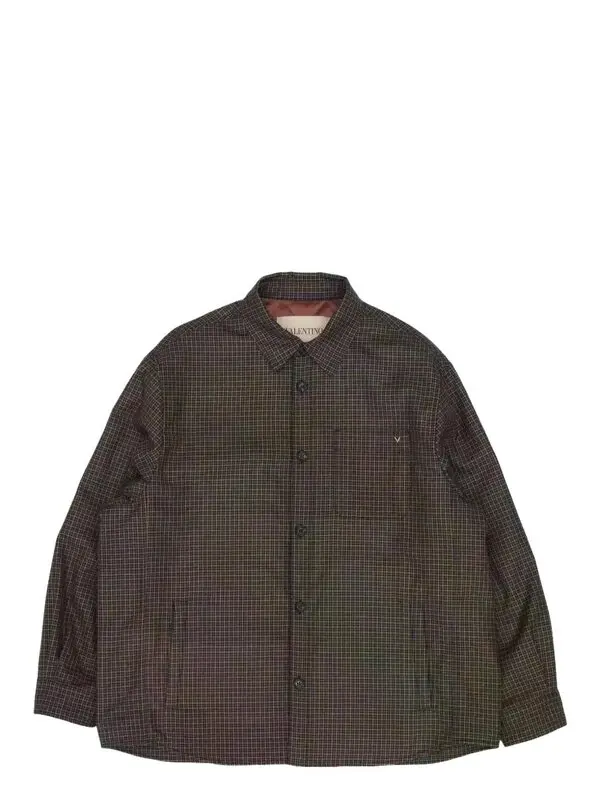 Valentino Garavani Check Virgin Wool Jacket - Brown