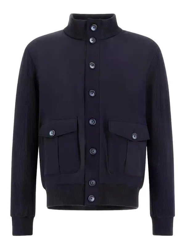 Herno Navy Padded Jacket - Blue