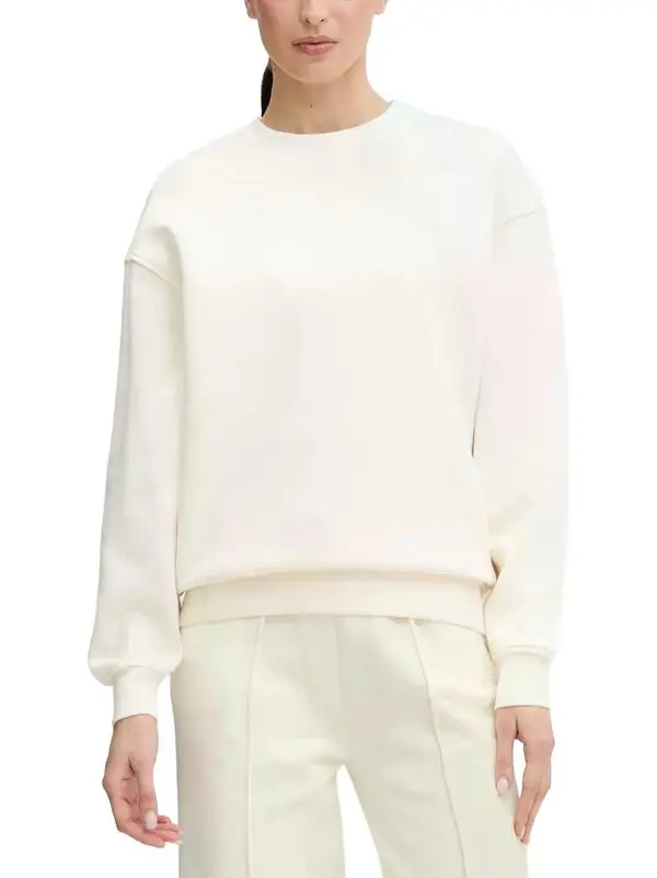 Guess Nat Logo Plaque Sweatshirt - Neutrals