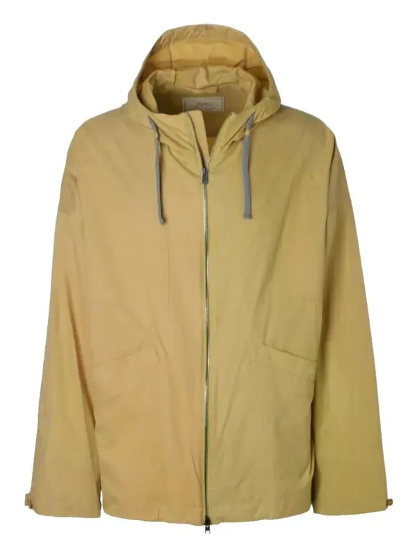 Herno Hooded Zip-up Jacket - Yellow