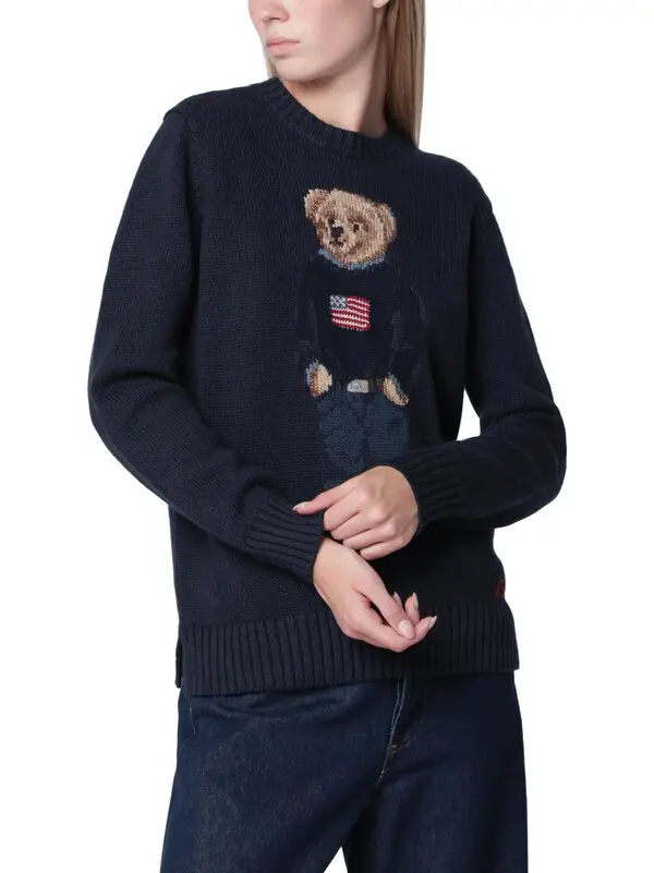 Polo Ralph Lauren Polo Bear Knit Sweater - Blue